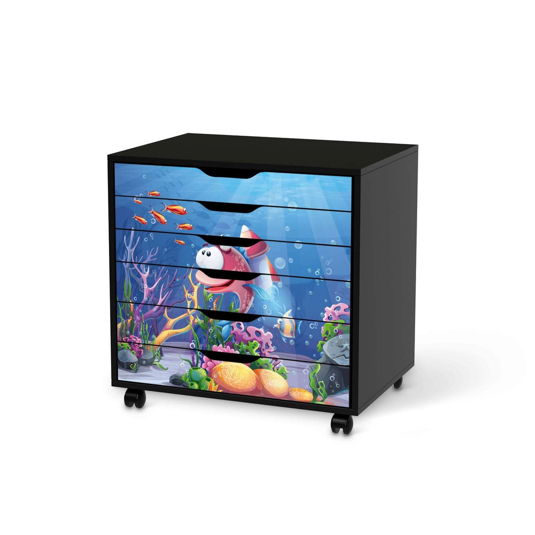 Möbelfolie IKEA Alex Rollcontainer 6 Schubladen - Bubbles