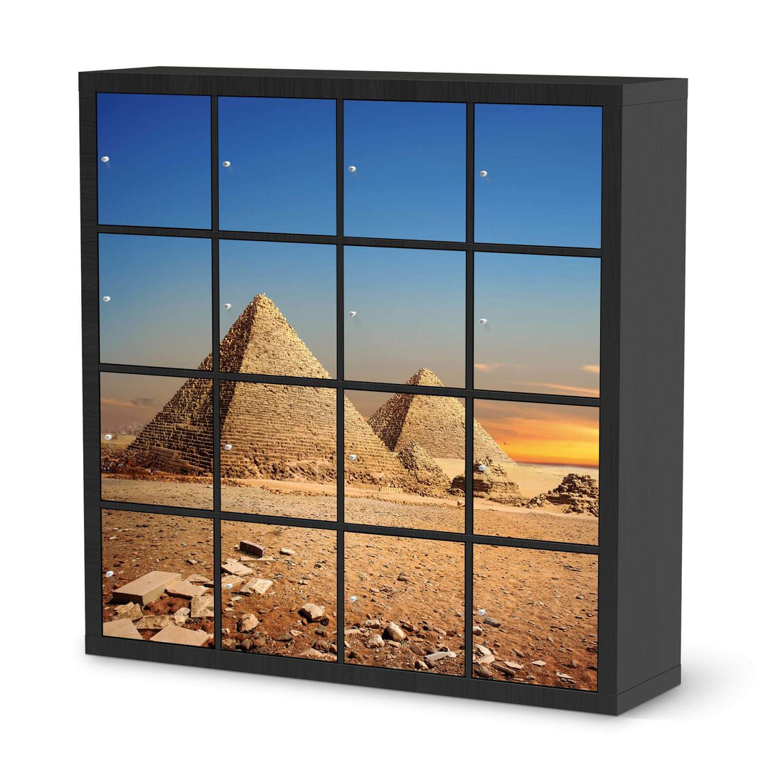Möbelfolie IKEA Kallax Regal 16 Türen - Pyramids