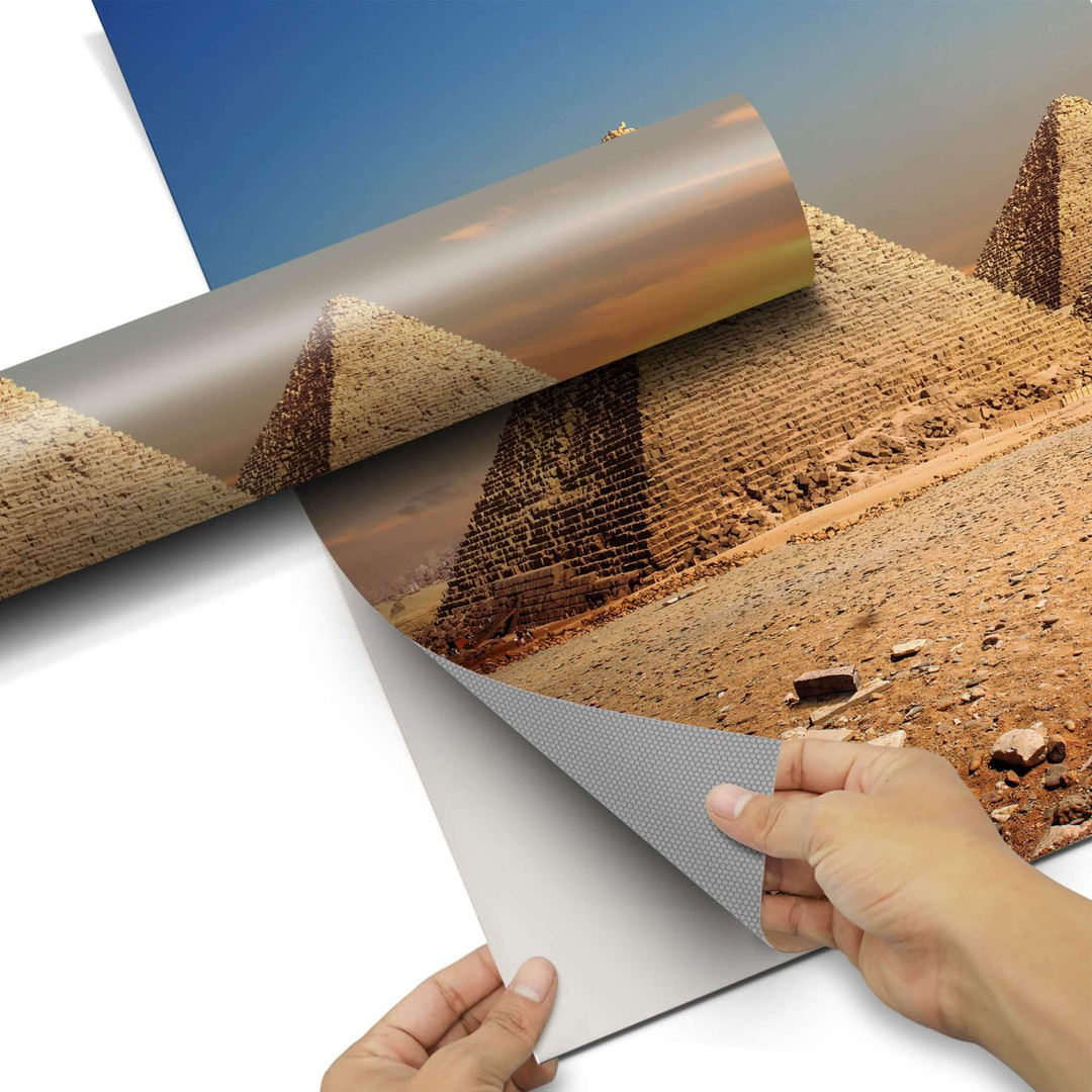 Möbelfolie IKEA Kallax Regal 2 Türen (hoch) - Pyramids