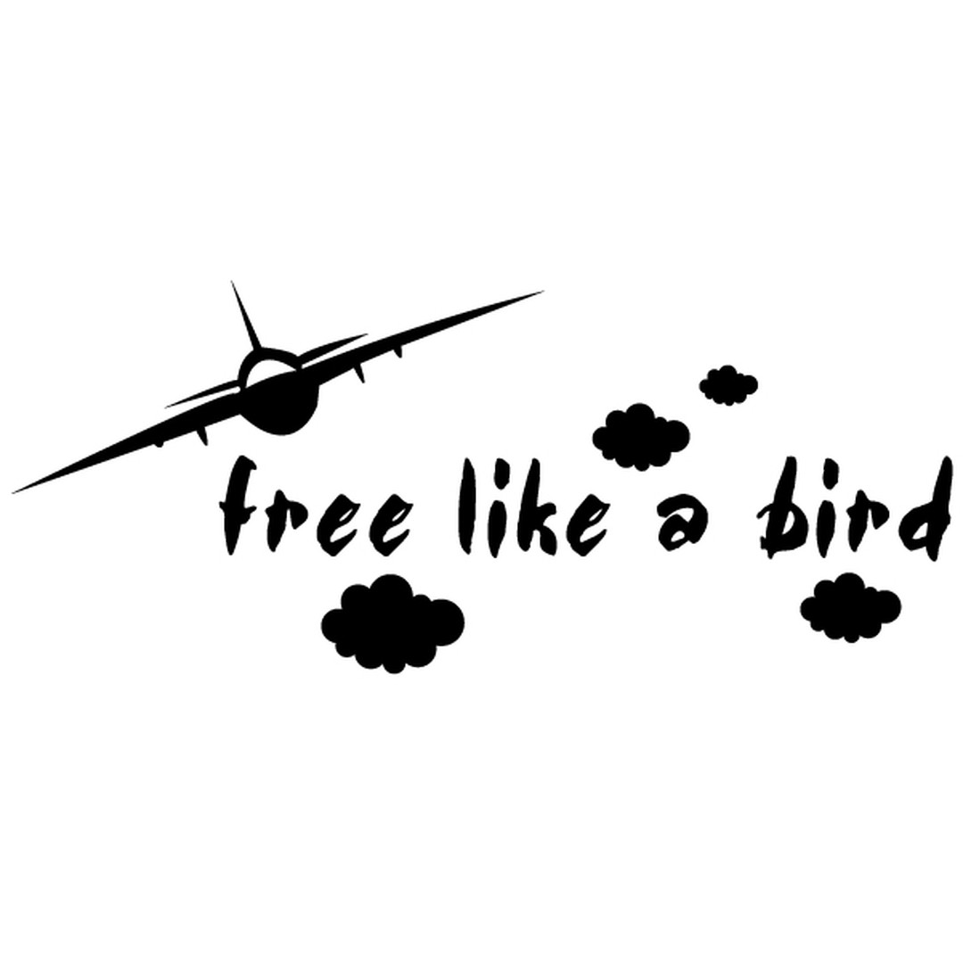 Wandtattoo Free like a bird