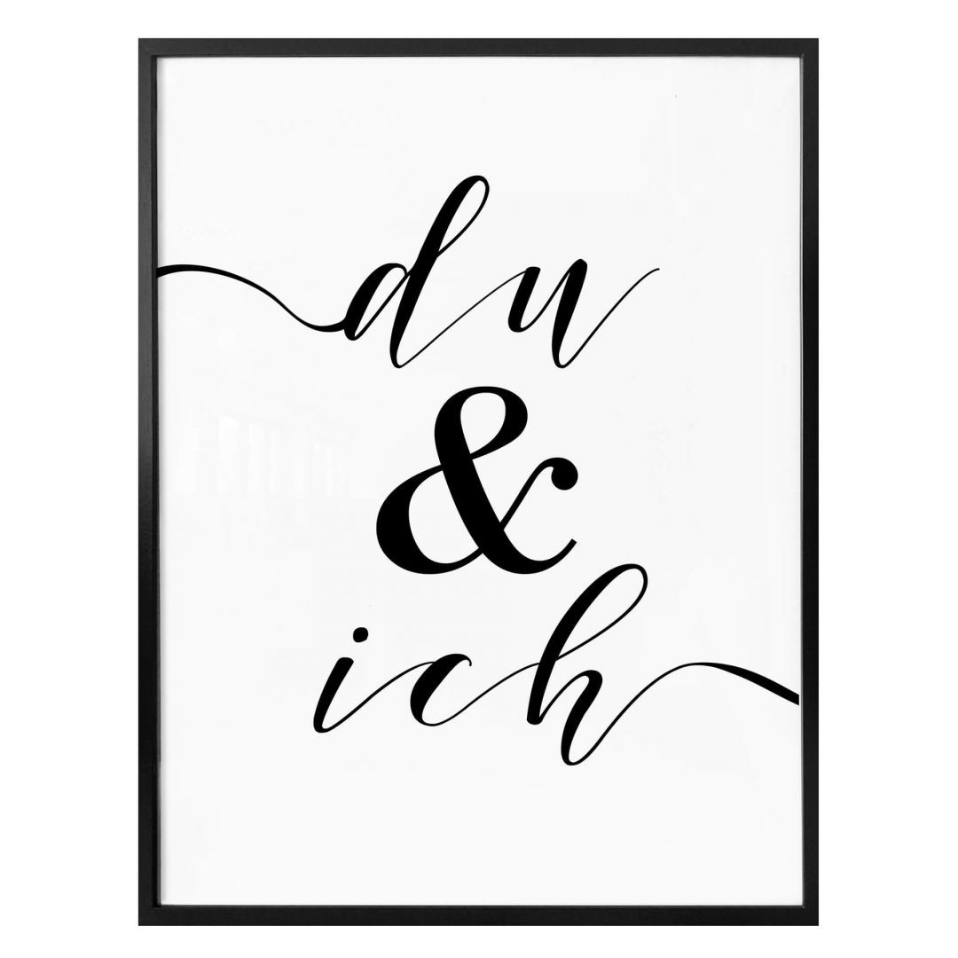 Poster Du und Ich - trenddeko.ch