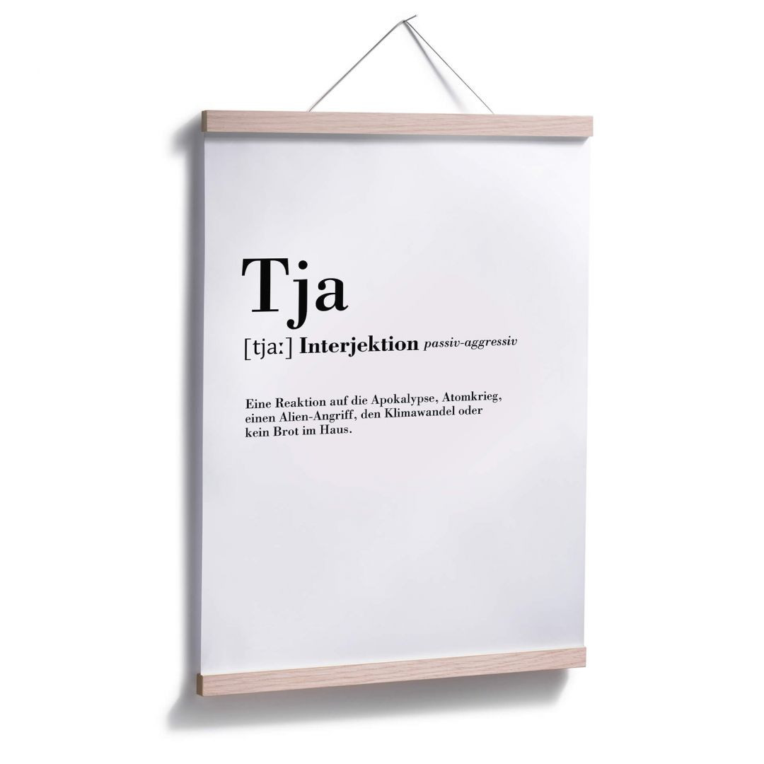 Poster Grammatik Tja - trenddeko.ch