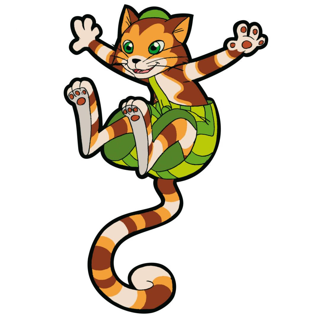 Wandtattoo Pettersson und Findus - Springender Findus