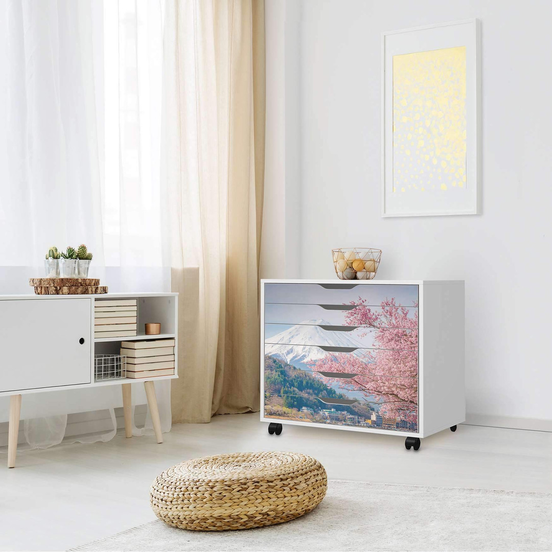 Möbelfolie IKEA Alex Rollcontainer 6 Schubladen - Mount Fuji