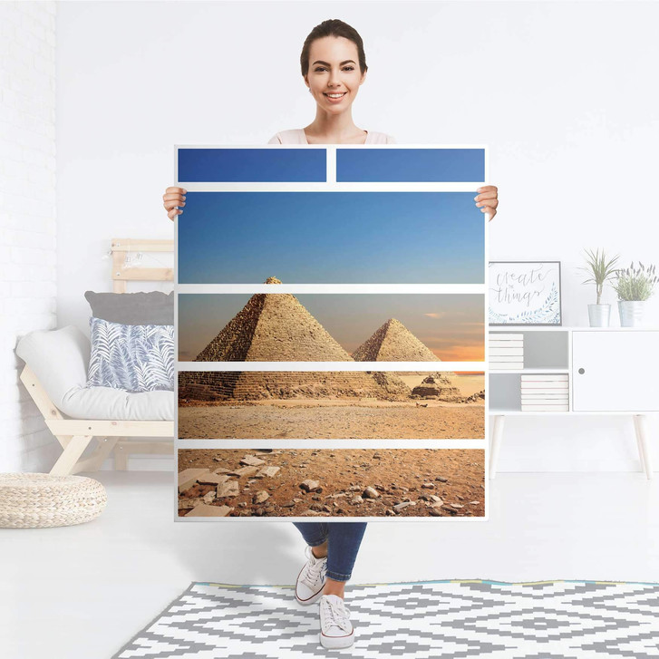Klebefolie IKEA Hemnes Kommode 6 Schubladen - Pyramids