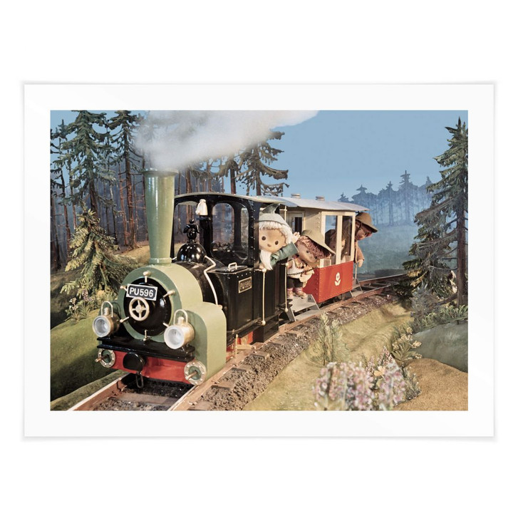 Poster Unser Sandmännchen - Sandmann als Lokführer