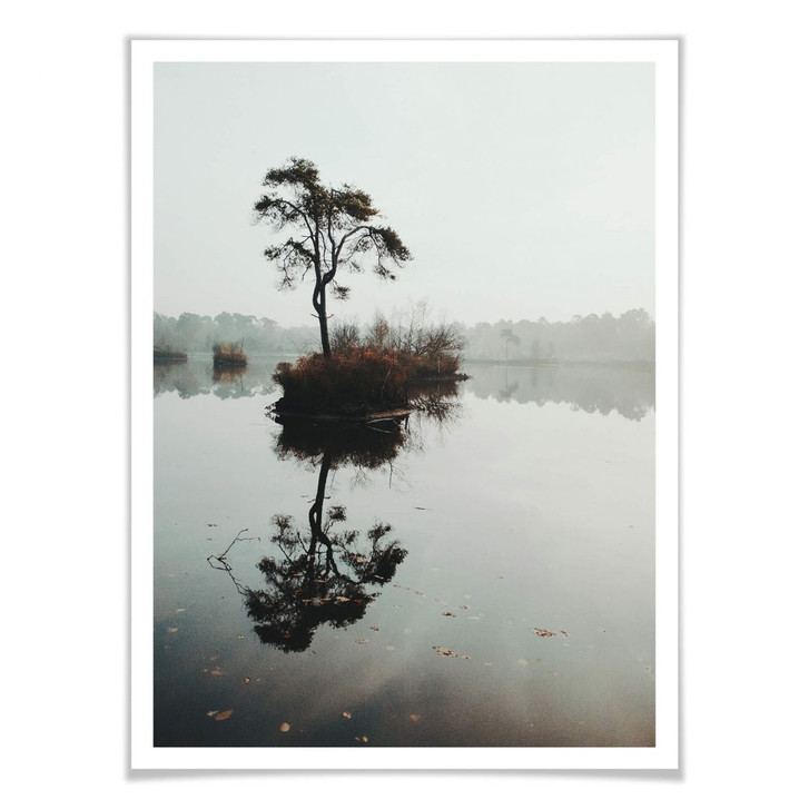 Poster-Set mit Bilderrahmen Herbstidylle (2er Set)