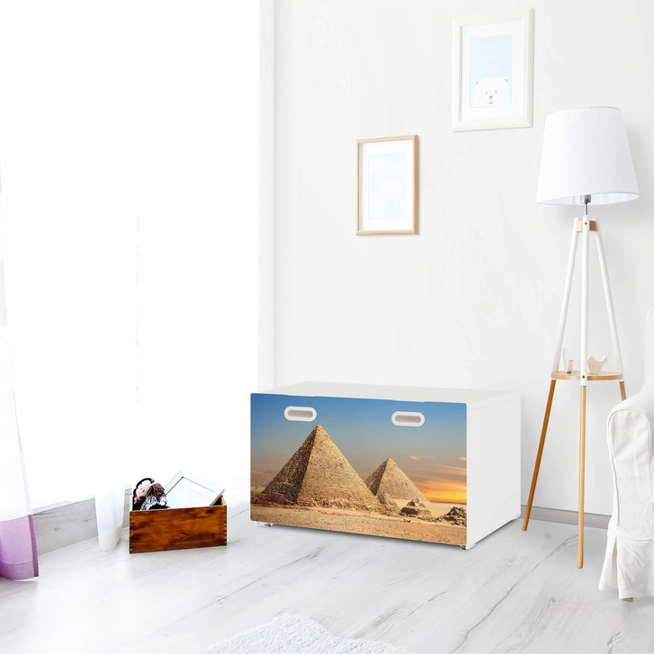 Möbelfolie IKEA Stuva / Fritids Bank mit Kasten - Pyramids