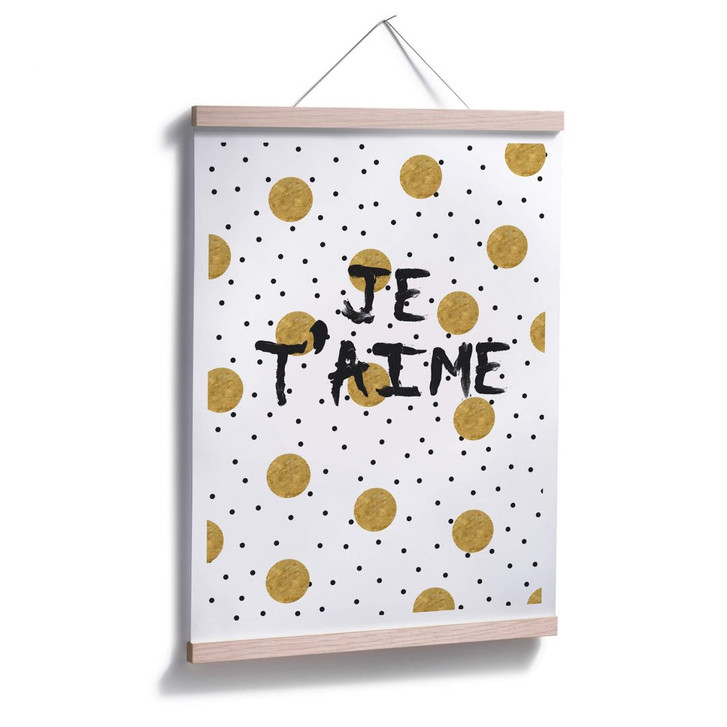 Poster Je t'aime - trenddeko.ch