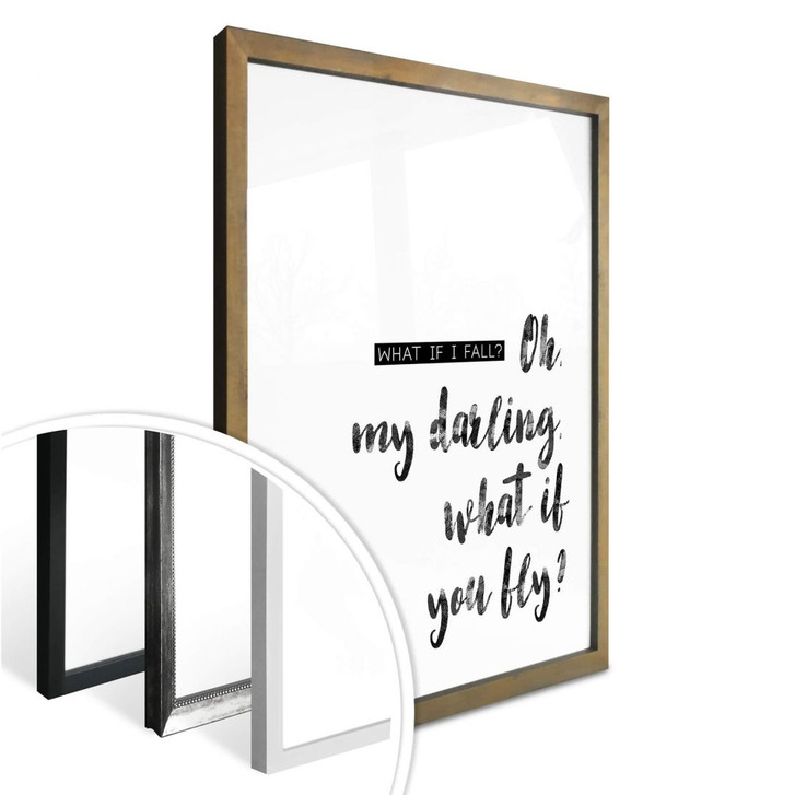 Poster What if I fall - trenddeko.ch
