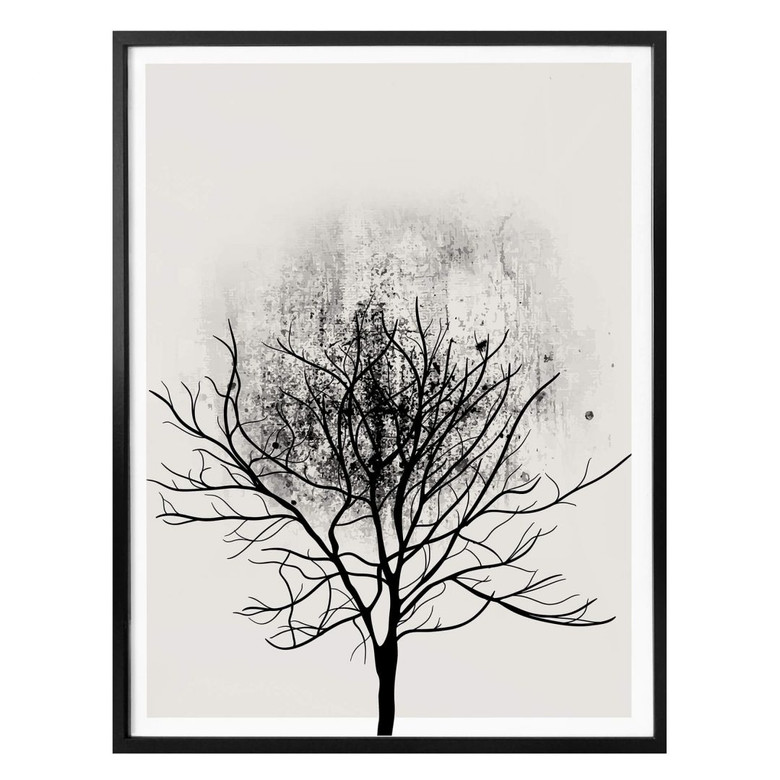 Poster Kubistika - Baumstudie 03 - trenddeko.ch