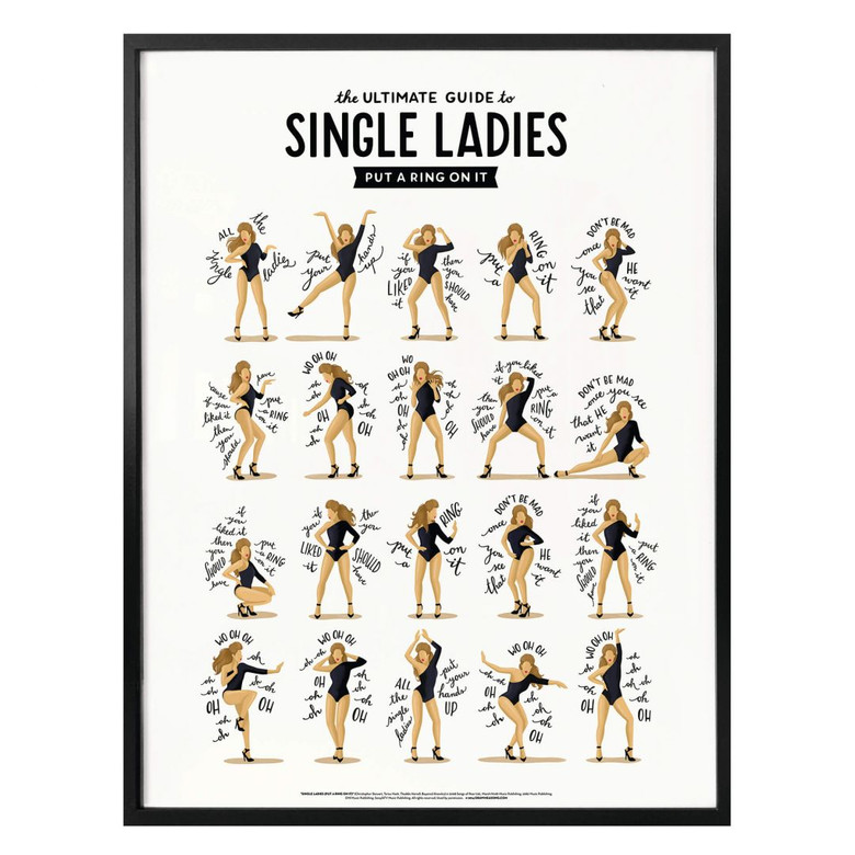 Poster Tohmé - Single Ladies - trenddeko.ch