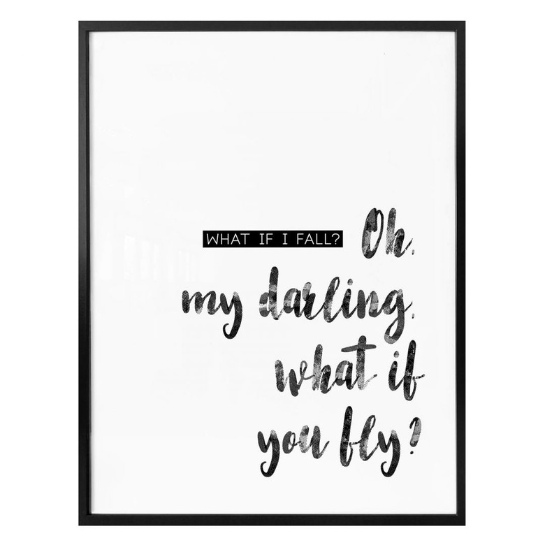 Poster What if I fall - trenddeko.ch