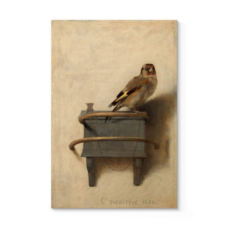 Holzposter Fabritius - Der Distelfink - trenddeko.ch