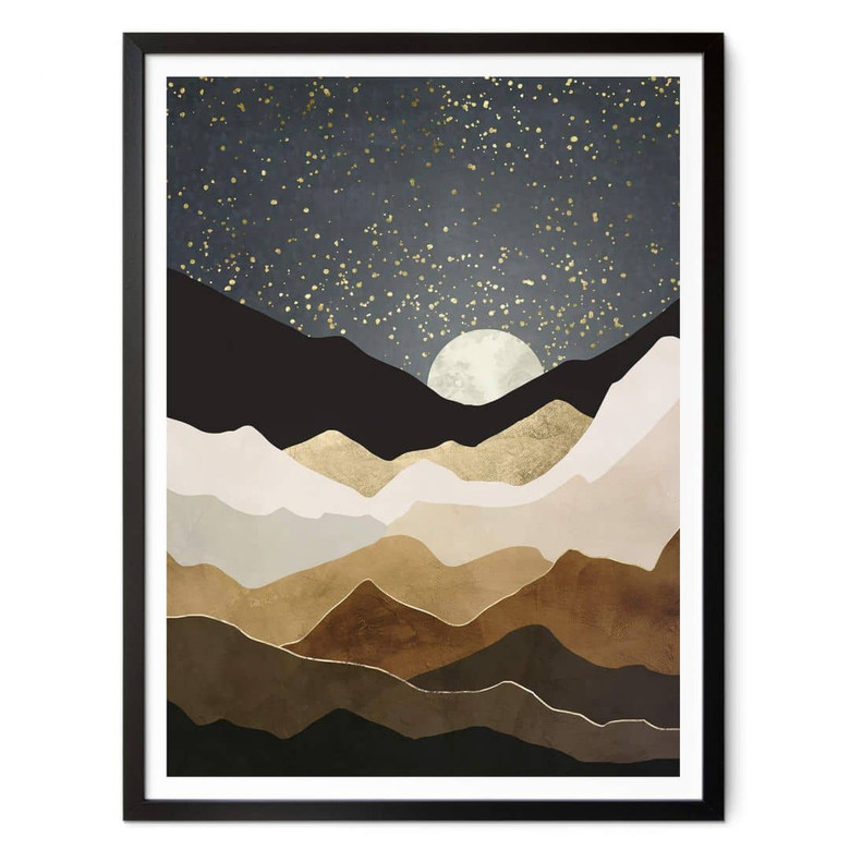 Poster SpaceFrog Designs - Goldene Sterne - trenddeko.ch