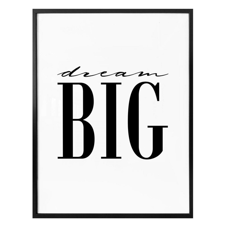 Poster - Dream big - trenddeko.ch