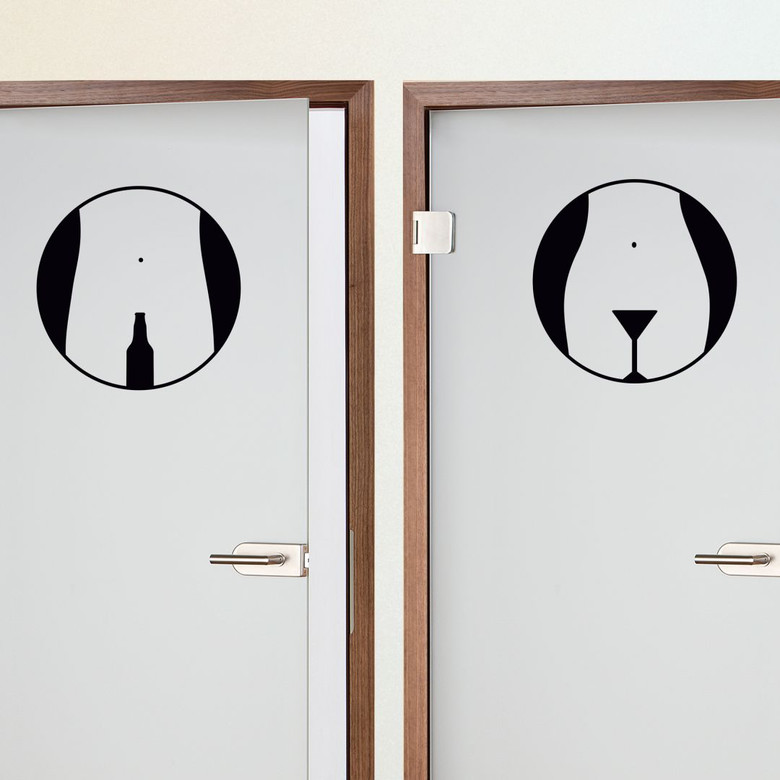 Wandtattoo - WC Beer and Cocktail - trenddeko.ch