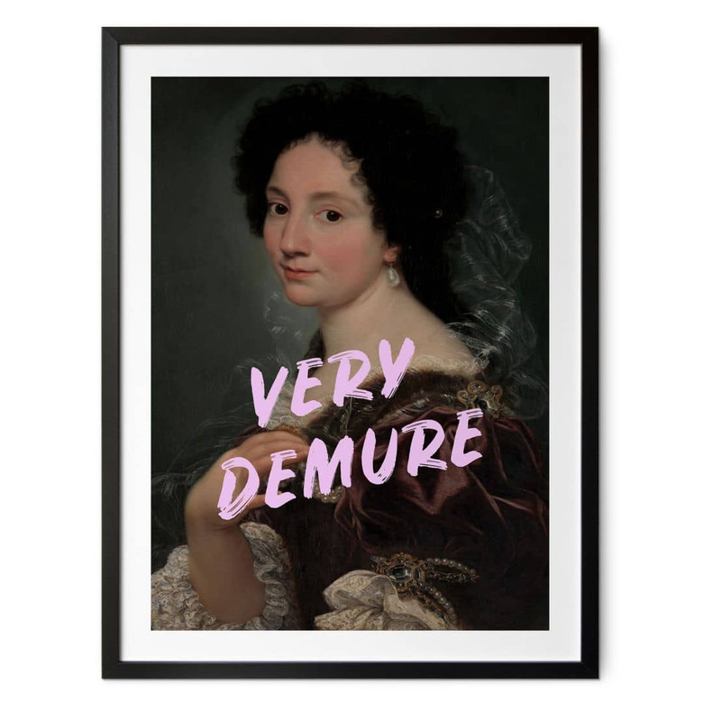 Poster Barocke Schönheit: Very Demure - Grace Digital Art